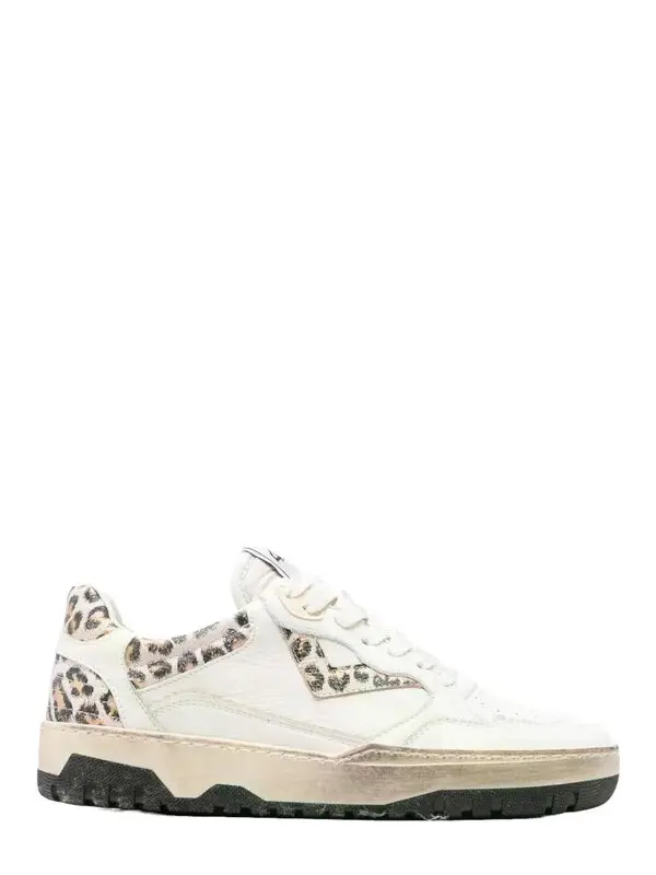 4B12 Olimpia Leopard-print Sneakers - Neutrals