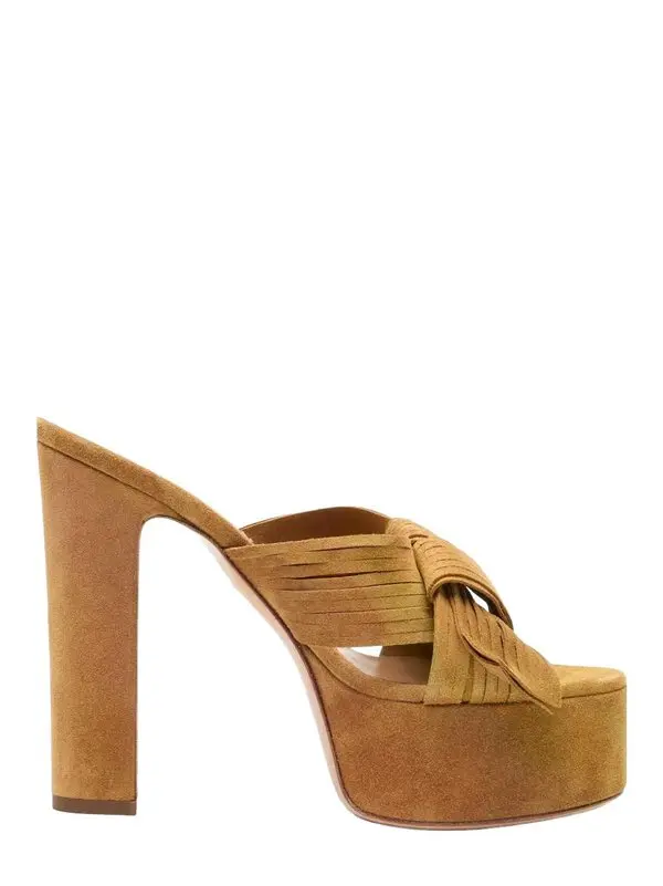 Casadei Patty Knotted Platform Sandals - Neutrals