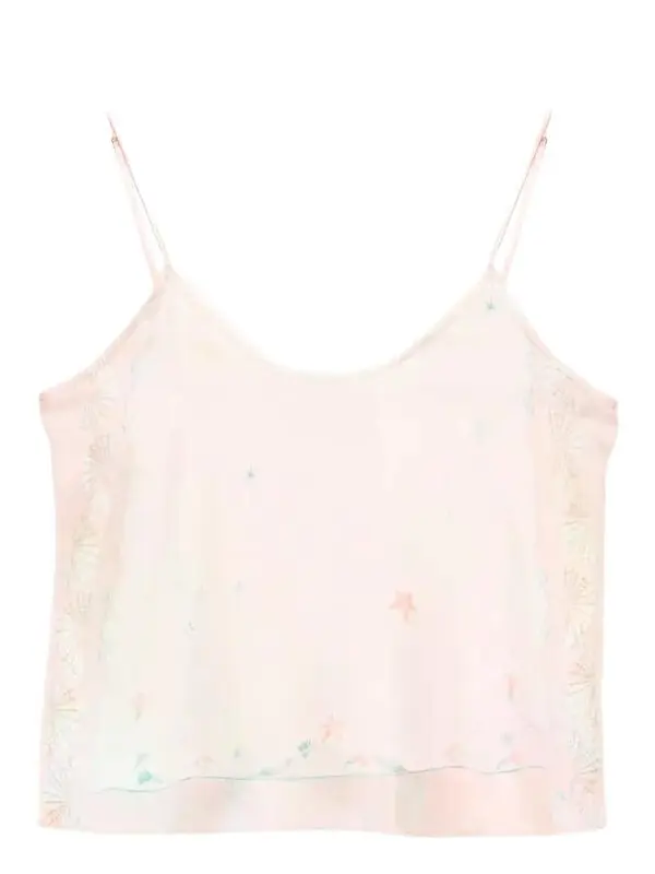 FORTE_FORTE Shell-print Silk Top - Pink