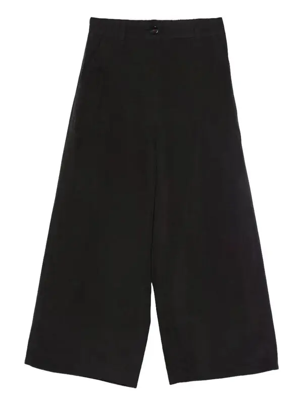 Soh Button-fastening Palazzo Pants - Black