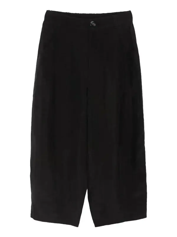 Soh Button-fastening Palazzo Pants - Black