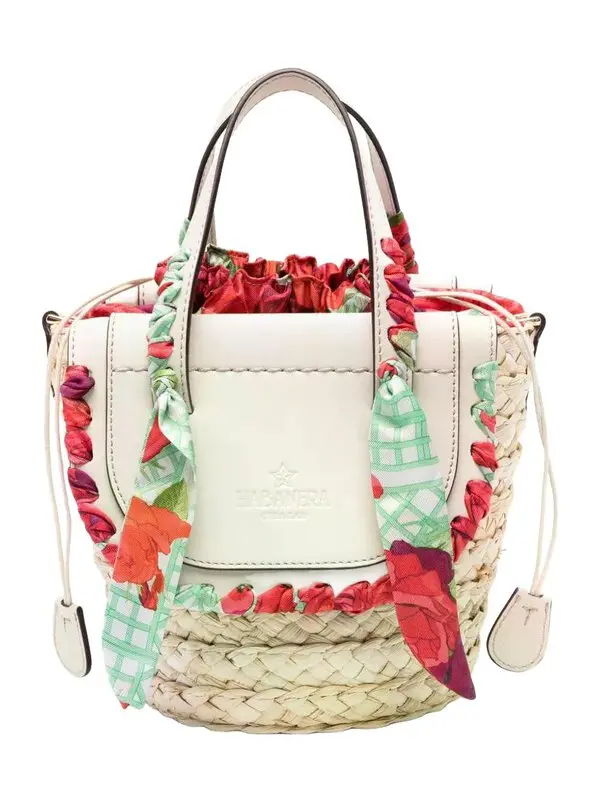 CUBA LAB Floral-print Bucket Bag - Neutrals
