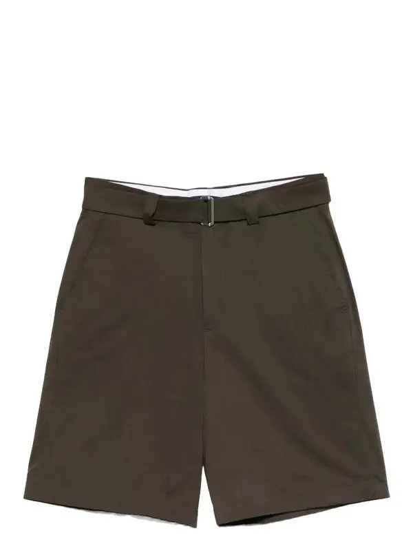 LOW BRAND Belted Shorts - Brown