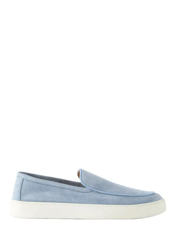 Frescobol Carioca Vela Suede Slip-on Sneakers - Blue