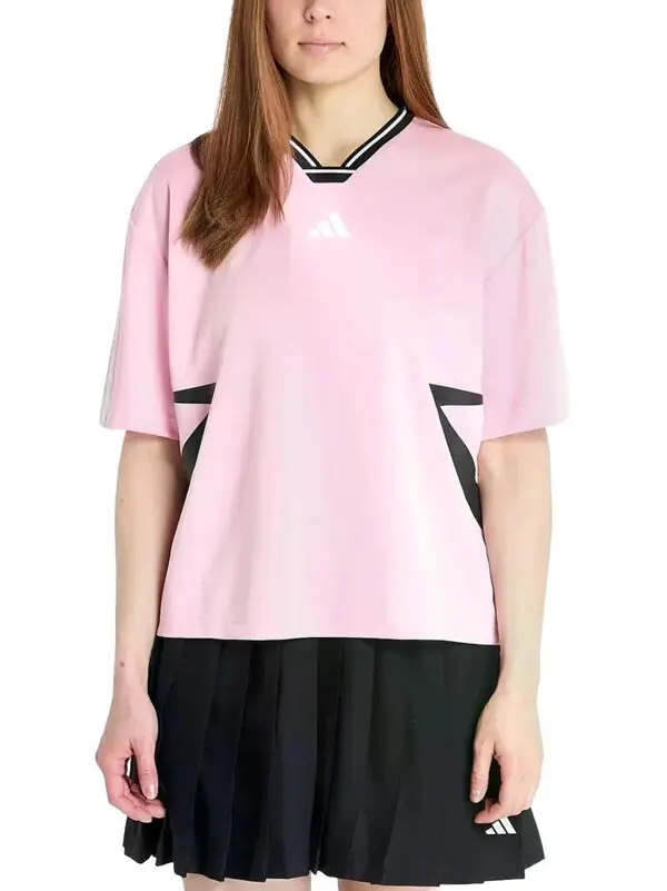 Adidas Tiro Cut 3-stripes Colorblock T-shirt - Pink