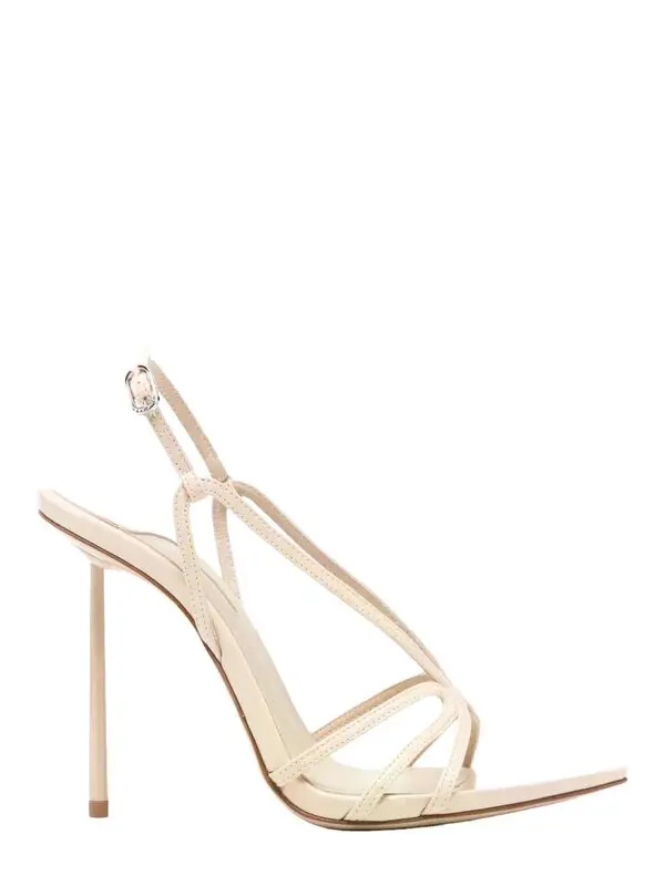 LE SILLA Pointed-toe Slingback Sandals - Neutrals
