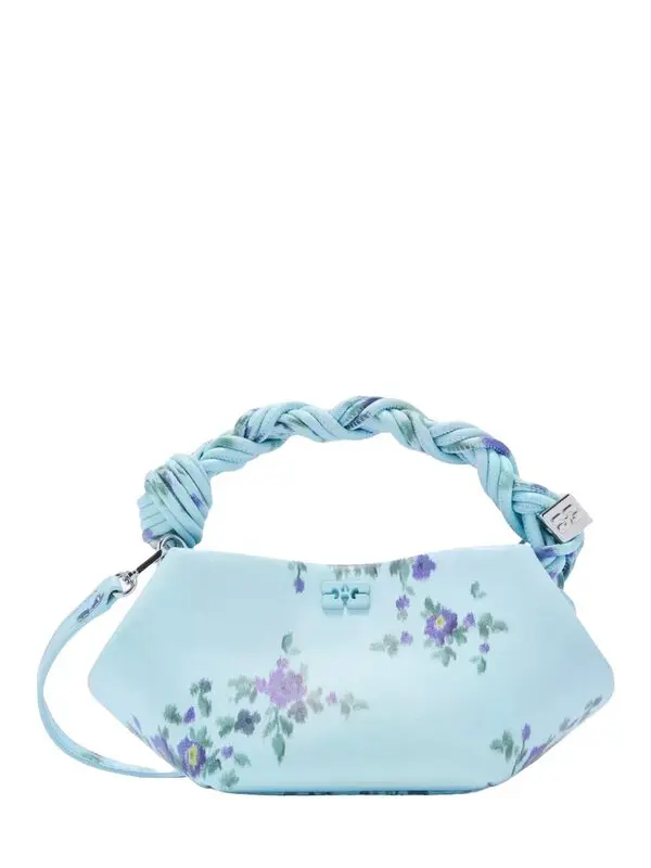 GANNI Mini Floral-print Crossbody Bag - Blue