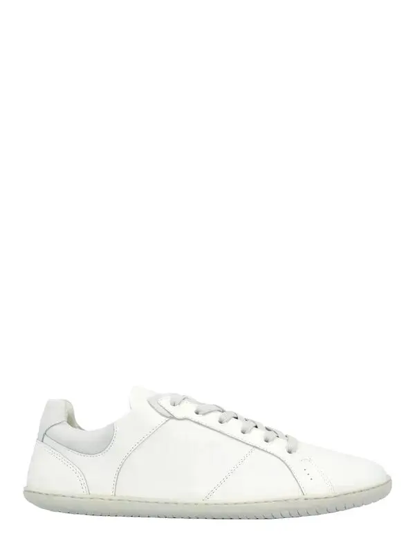 GROUNDS Blaze Lace-up Leather Sneakers - White
