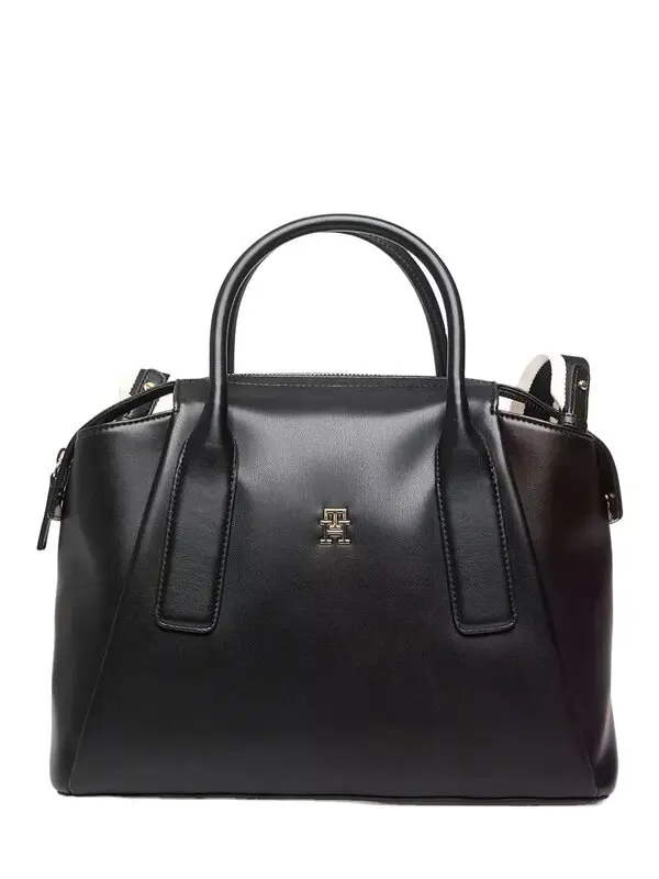 Tommy Hilfiger Logo-plaque Tote Bag - Black
