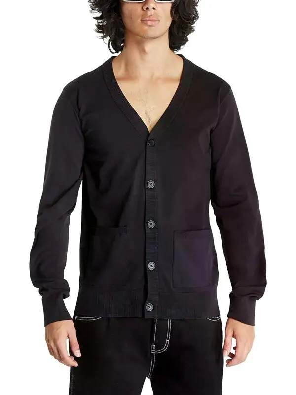 URBAN CLASSICS V-neck Patch-pocket Cardigan - Silver