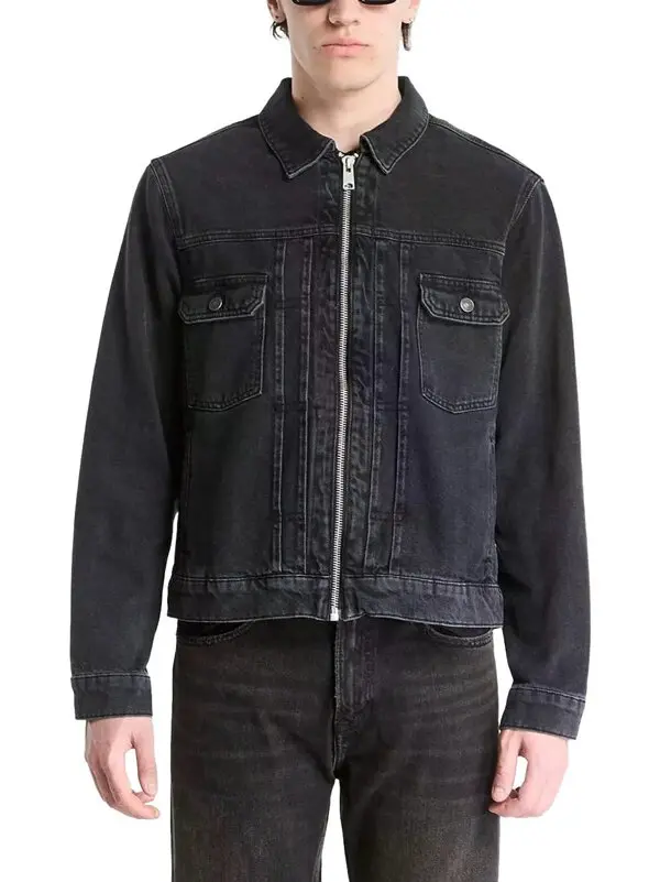 ALLSAINTS Faded-wash Denim Jacket - Grey