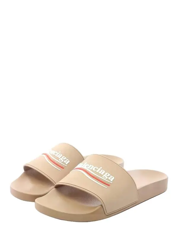 Balenciaga Pool Slide Sandals - Neutrals