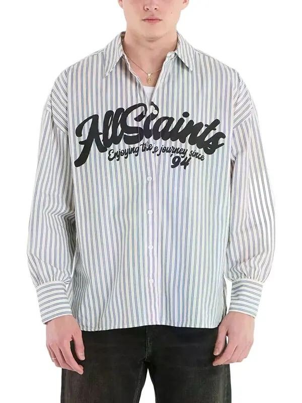 ALLSAINTS Adrianne Striped Shirt - White