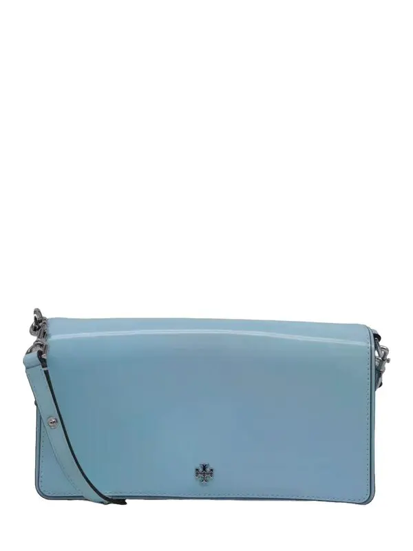 Tory Burch Emerson Patent Leather Crossbody Bag - Blue