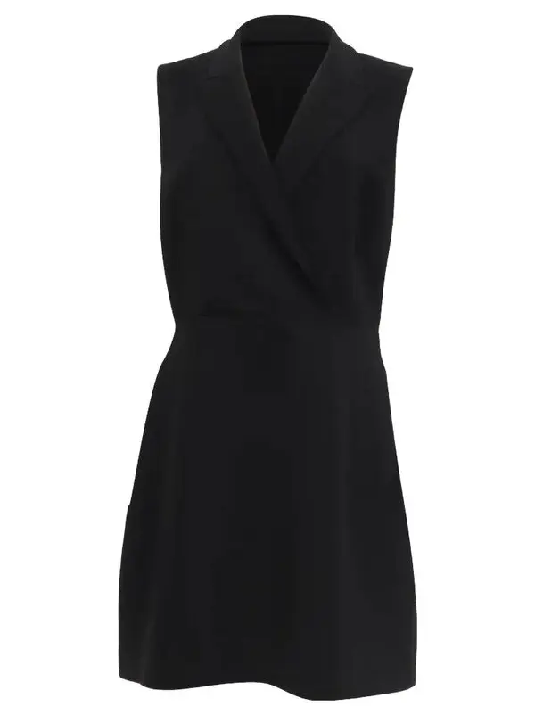 Theory Wrap-effect Dress - Black