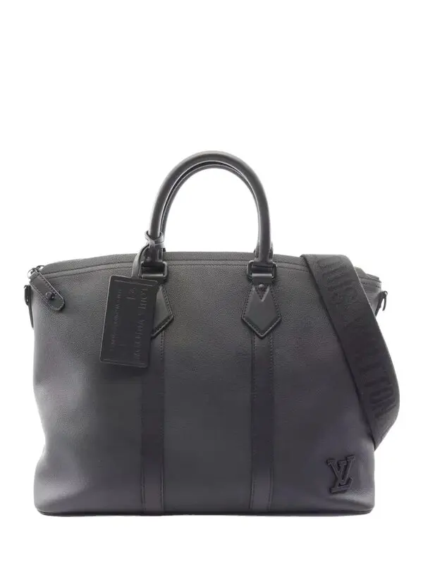 LOUIS VUITTON 2021-2026 Aerogram Lock It Satchel - Black