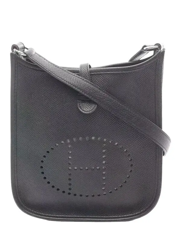 Hermès 2008 Epsom Evelyne 16 Crossbody Bag - Black