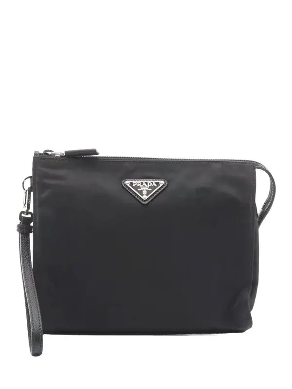 Prada 2013-2026 Tessuto Clutch Bag - Black