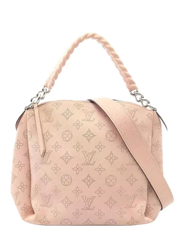 LOUIS VUITTON 2017 Monogram Mahina Babylone Chain Bb Satchel - Pink