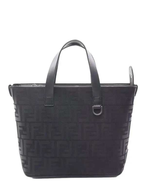 Fendi 2000-2010 Zucchino Canvas Tote Bag - Black