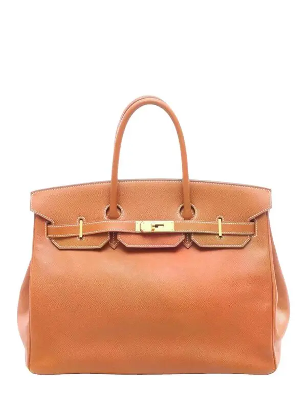 Hermès 2008 Togo Birkin Retourne 35 Handbag - Brown