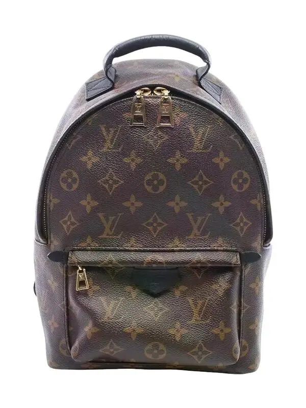 LOUIS VUITTON 2019 Monogram Palm Springs Pm Backpack - Brown