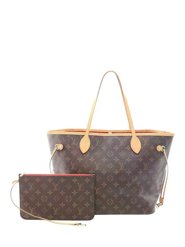 LOUIS VUITTON Monogram Neverfull Mm Tote Bag - Brown