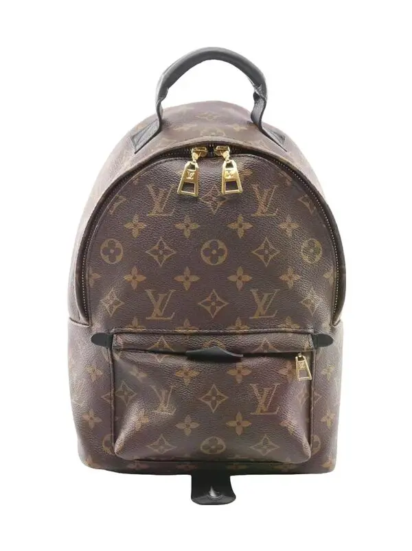 LOUIS VUITTON 2018 Monogram Palm Springs Pm Backpack - Brown