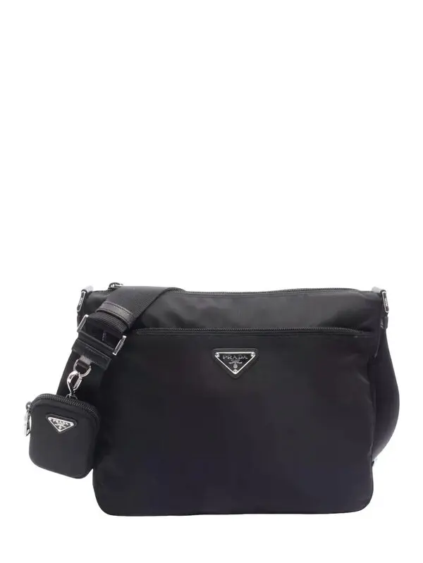 Prada Vela Crossbody Bag - Black