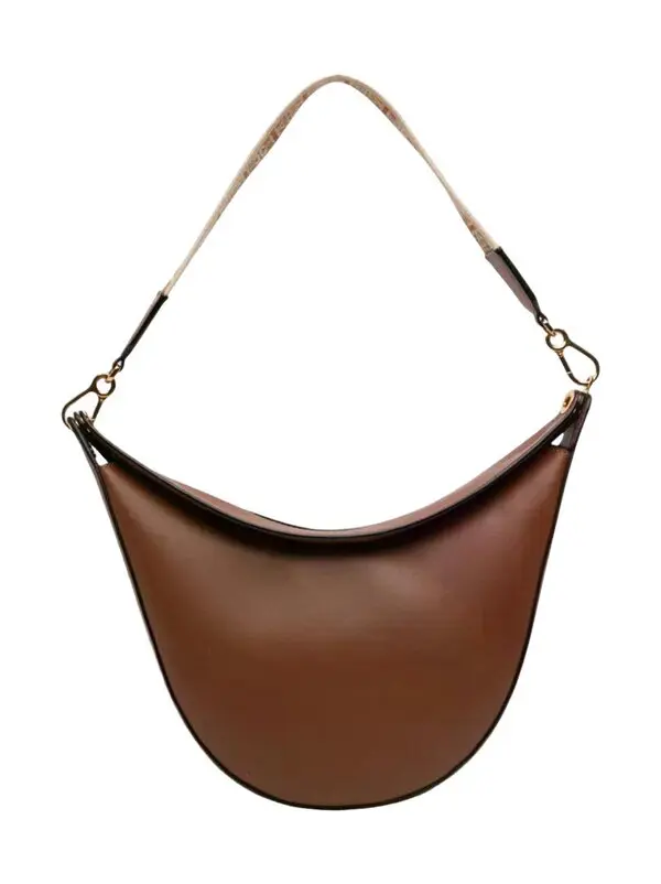 Loewe Small Leather Luna Hobo Bag - Brown