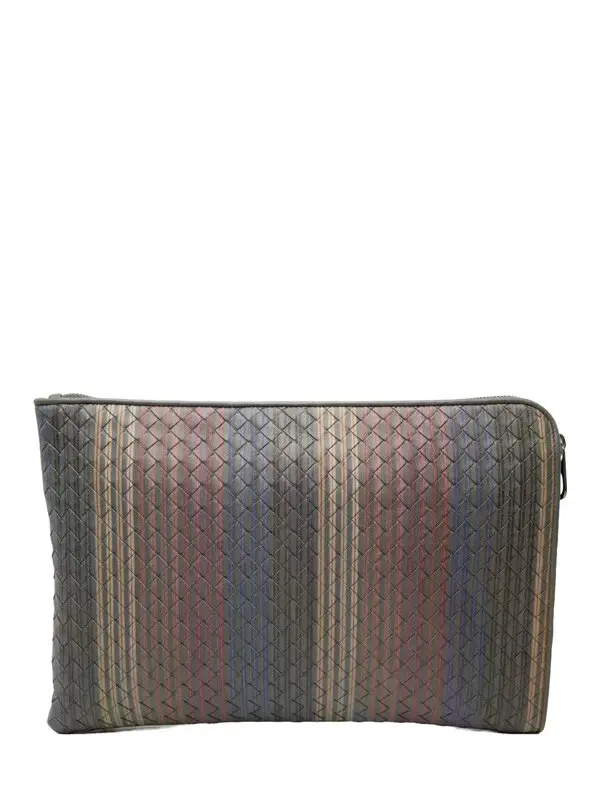 Bottega Veneta Nappa Intrecciato Stripe Document Case - Multicolour