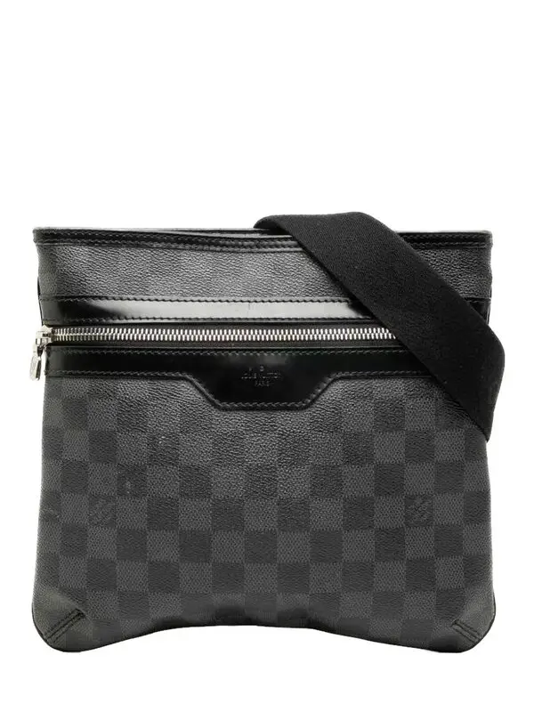 LOUIS VUITTON 2010 Damier Graphite Thomas Crossbody Bag - Black