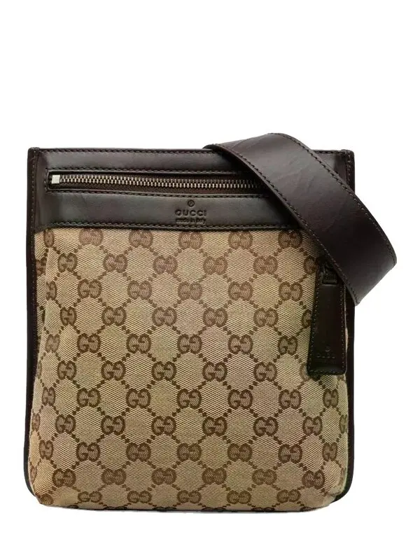 Gucci Gg Canvas Crossbody Bag - Neutrals