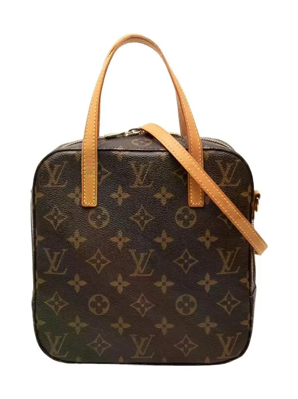 LOUIS VUITTON 2003 Monogram Spontini Satchel - Brown