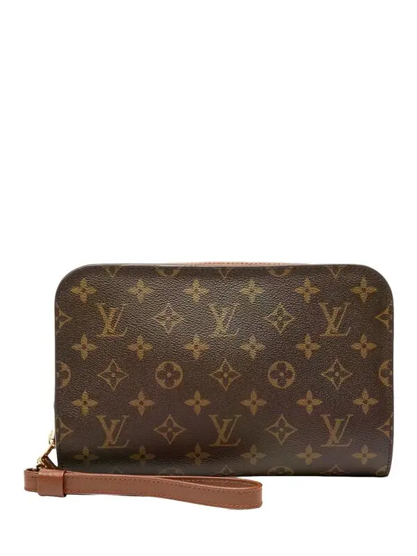 LOUIS VUITTON 2004 Monogram Orsay Clutch - Brown