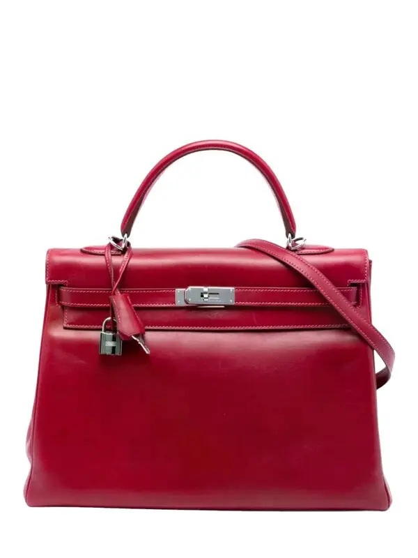 Hermès 2011 Tadelakt Verso Kelly Ii Retourne 35 Satchel - Red