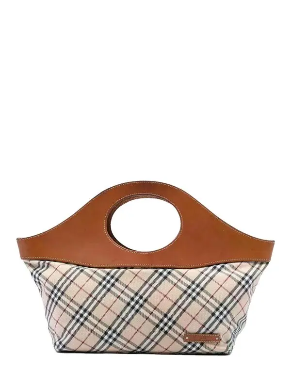 Burberry Nova Check Canvas Handbag - Neutrals