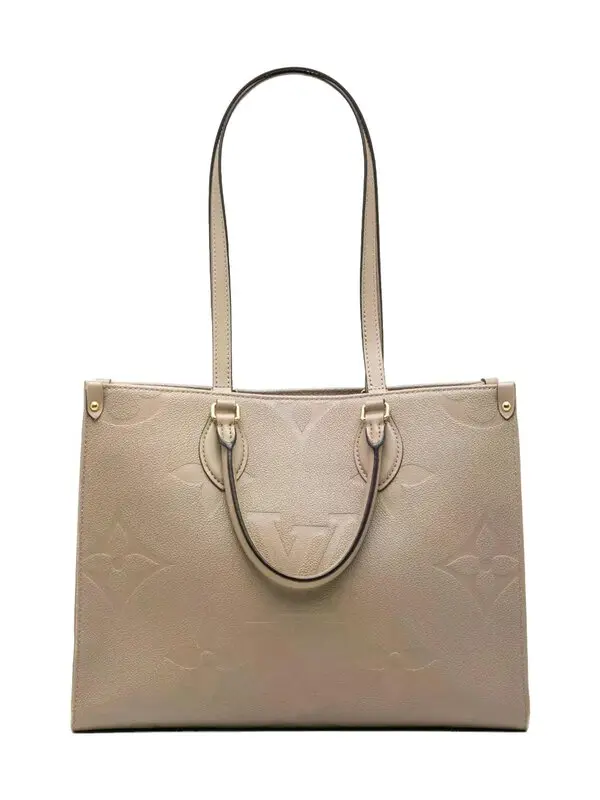 LOUIS VUITTON Monogram Empreinte Onthego Mm Satchel 2021-2026 - Neutrals