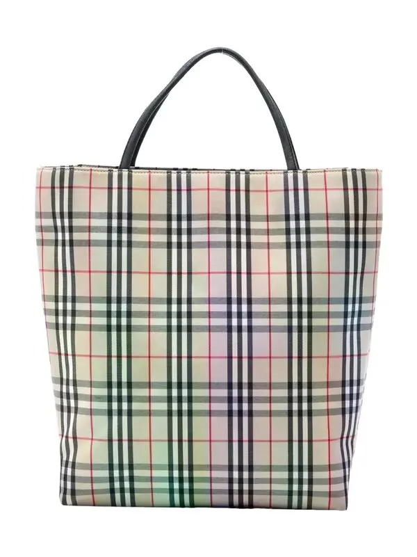 Burberry House Check Canvas Tote Bag - Neutrals