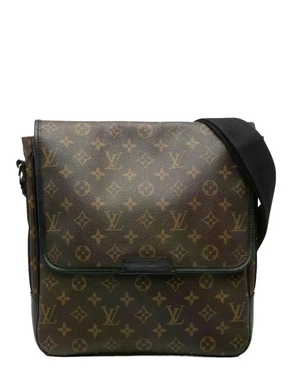 LOUIS VUITTON 2010 Monogram Macassar Bass Mm Crossbody Bag - Brown