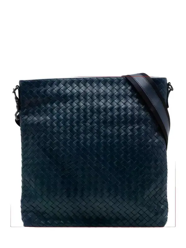 Bottega Veneta Nappa Intrecciato Vn Crossbody Bag - Blue