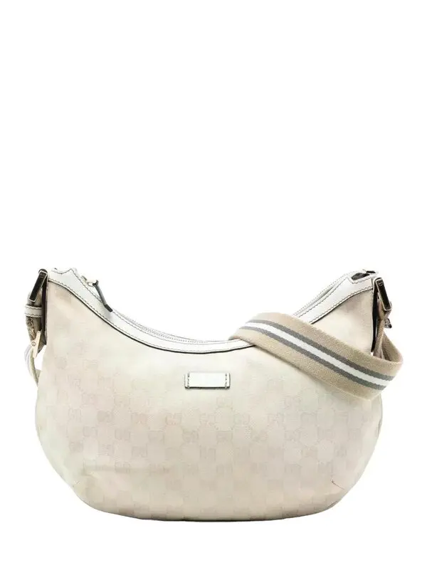 Gucci Gg Canvas Web Crossbody Bag - Neutrals