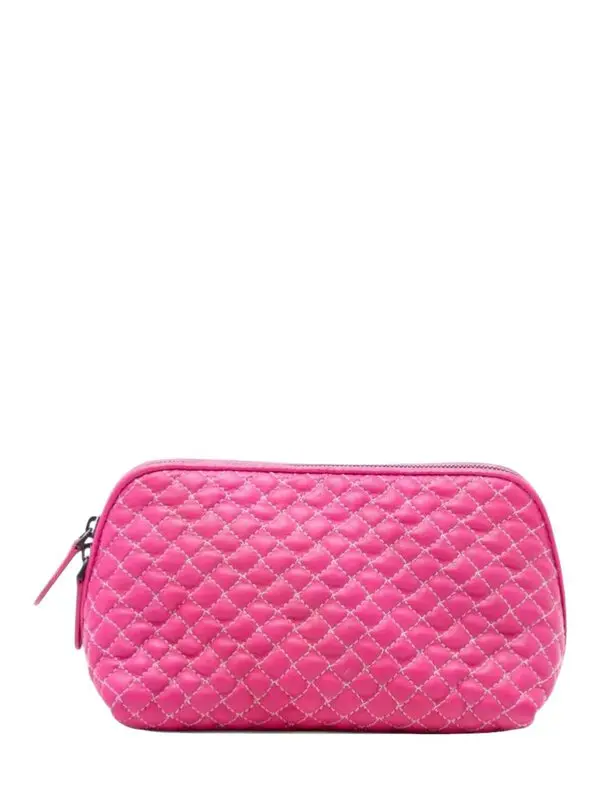 Bottega Veneta Quilted Nappa Zip Pouch - Pink