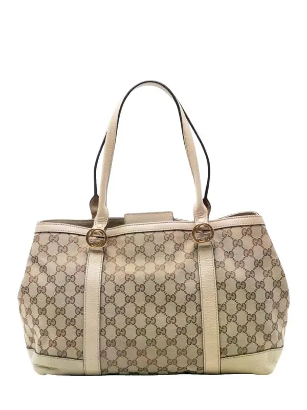 Gucci Gg Canvas Miss Gg Tote - Neutrals