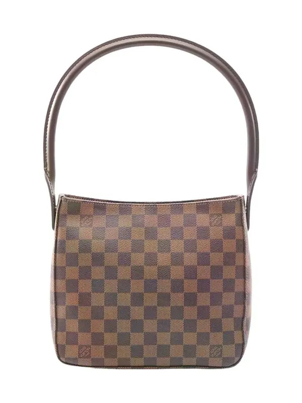 LOUIS VUITTON 2005 Damier Ebene Looping Mm Shoulder Bag - Brown