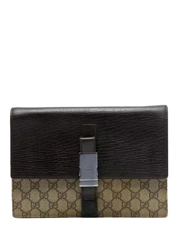 Gucci Gg Supreme Clutch Bag 2000-2015 - Neutrals