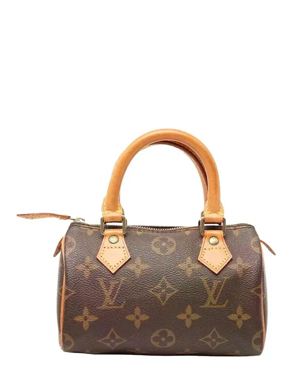 LOUIS VUITTON 1999 Monogram Mini Speedy Hl Satchel - Brown