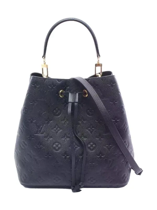 LOUIS VUITTON 2010-2026 Monogram Empreinte Neonoe Mm Bucket Bag - Black