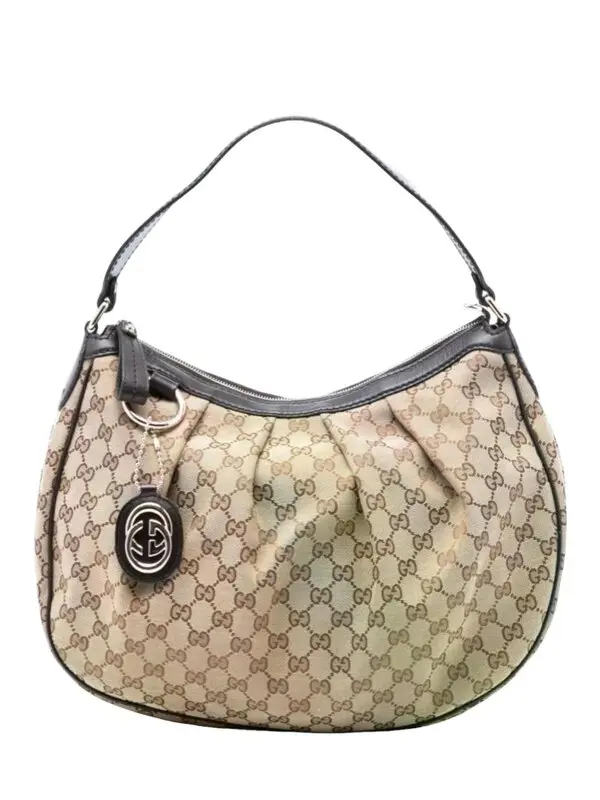 Gucci Gg Canvas Sukey Shoulder Bag - Brown