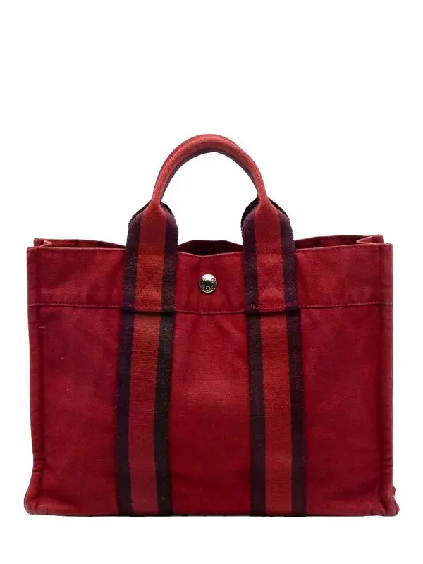 Hermès 1990-2010 Fourre Tout Pm Tote Bag - Red